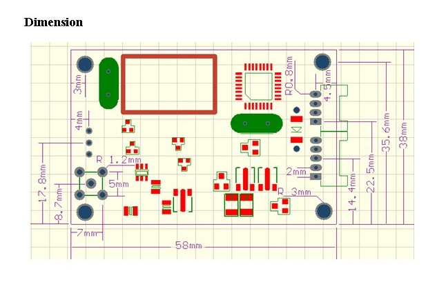 High Speed 200mW Wireless Transceiver Module GFSK Modulation With 16 ...